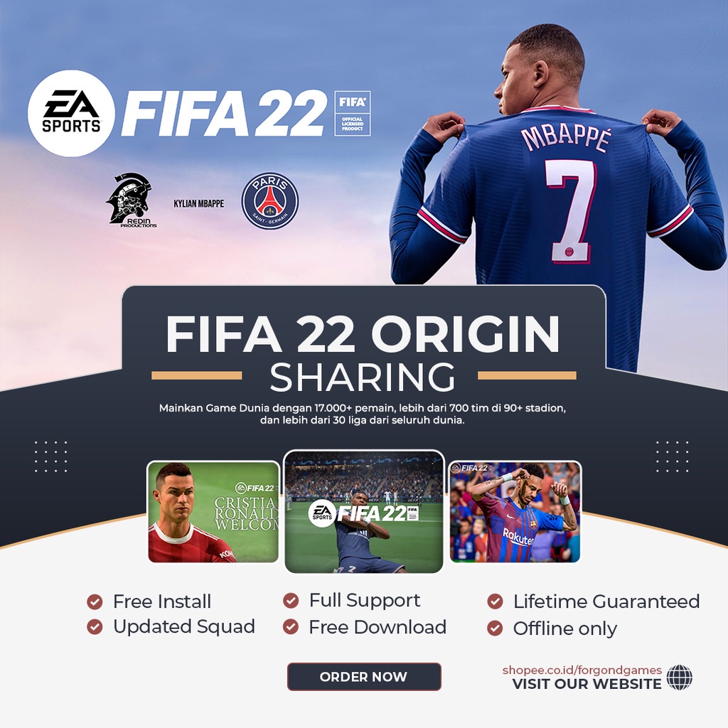Jual FIFA 22 PC ORIGINAL GAME + UPDATE TERBARU | Shopee Indonesia