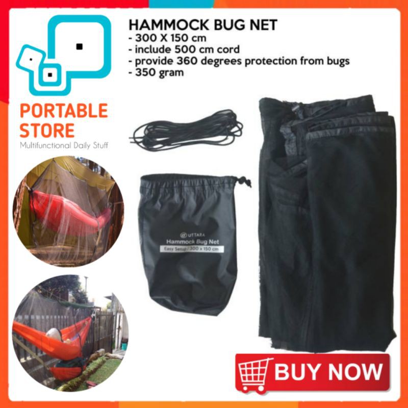 Jual [PORTABLE] Uttara Hammock Bug Net Bugnet Mesh Anti Serangga ...