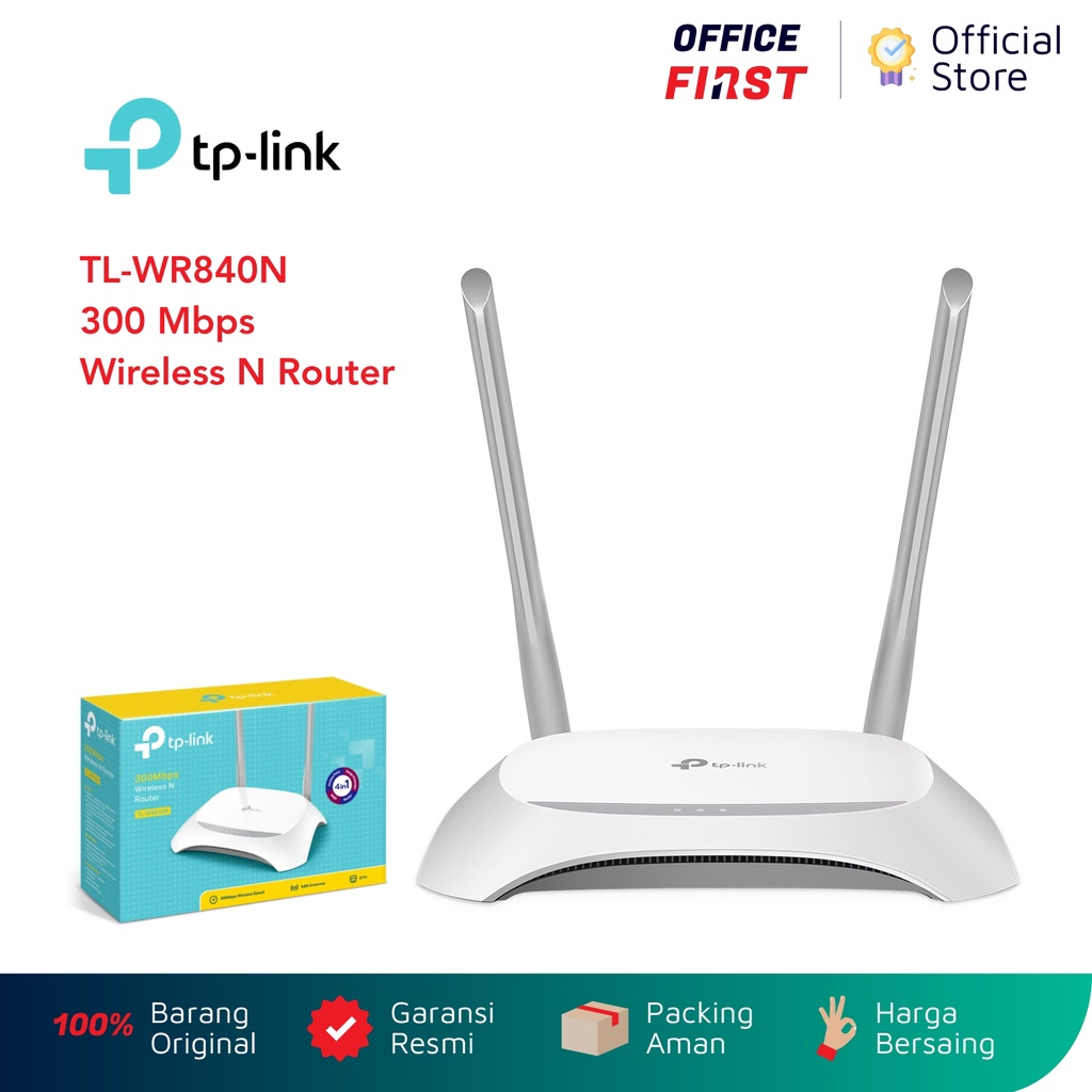 Jual TP LINK TL WR840N 300 Mbps Wireless N Router / TP-LINK TL-WR840N ...