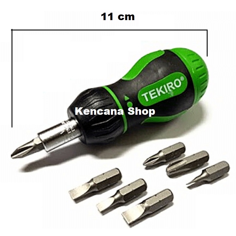 Jual TEKIRO OBENG SET GAGANG RACHET 7 IN 1 PENDEK | Shopee Indonesia