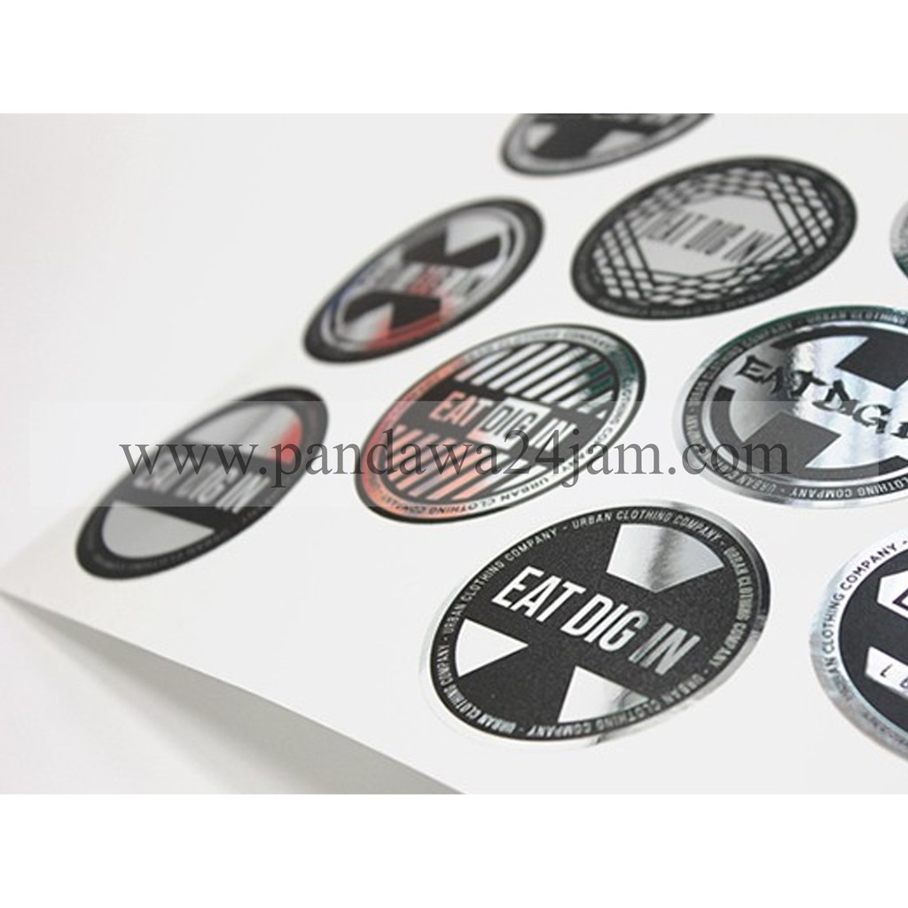 Jual Cetak Stiker A3 Sticker Custom Vinyl Transparan Chromo Silver Gold ...