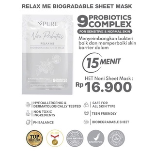 Jual Npure Centella Asiatica Cica Sheet Mask marigold licorice mask ...