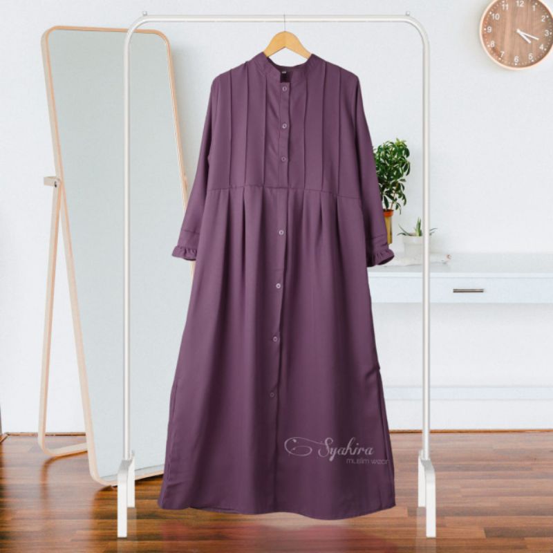 Jual Gamis syar'i asdf gamis super jumbo L XL XXL 3XL 4XL LD 100 110 ...