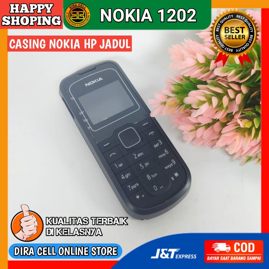 Jual CASING CESING CS KESING NOKIA JADUL MODEL LAMA 1202 WARNAH HITAM ...