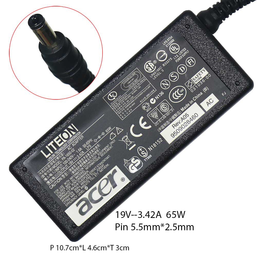 Jual Adaptor Charger Laptop Acer Extensa 5000 5220 5230 5420 5430 5620 ...