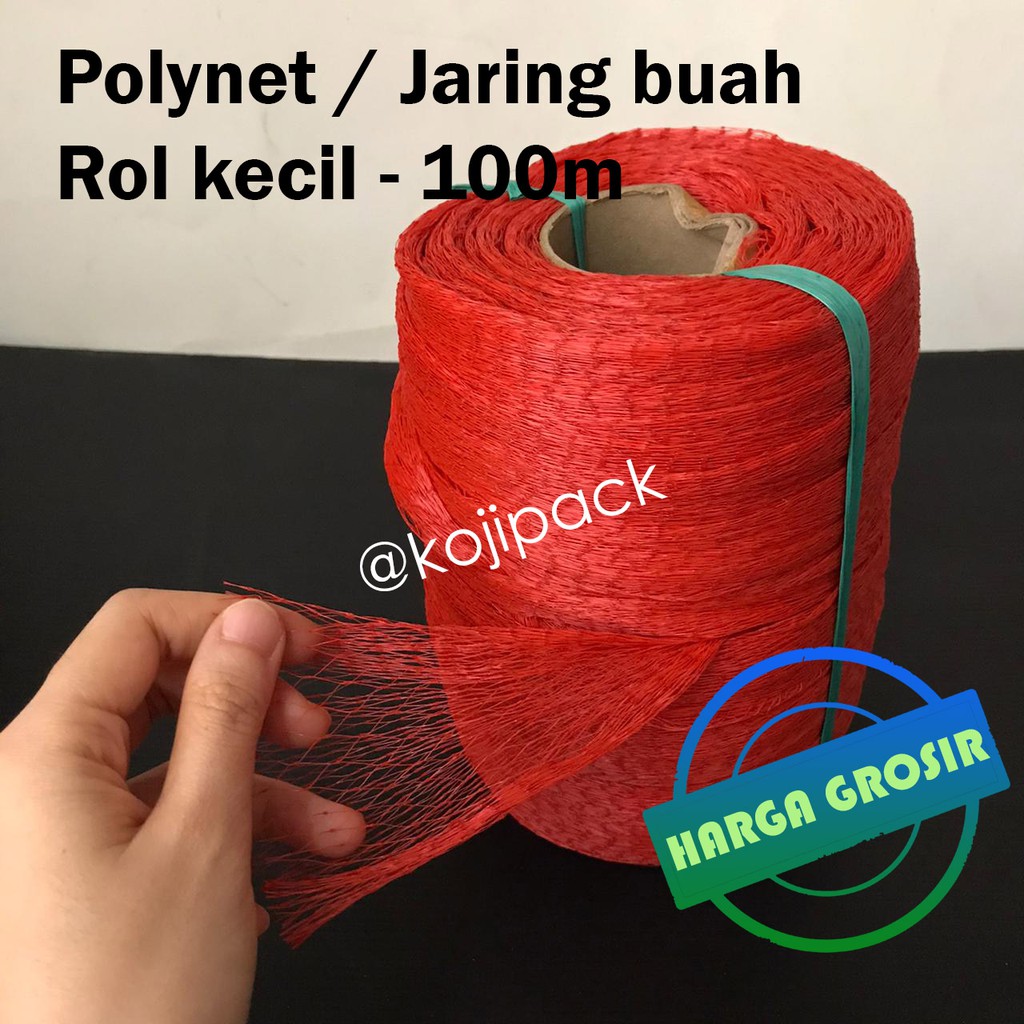 Jual Polynet Roll Best Fresh / Jaring Buah Merah ROLL KECIL 100m Good ...