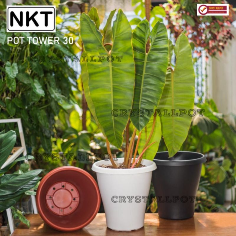 Jual pot bunga tanaman tinggi nkt tower hitam 30cm - NKT TOWER 30 HITAM ...