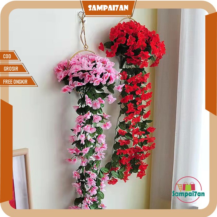 Jual Bunga Juntai Hias Pajangan Dekorasi Dinding Rumah Artificial ...