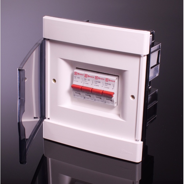 Jual Broco Electrical 17104-50 Box MCB 4 Group IB Transparan | Shopee ...