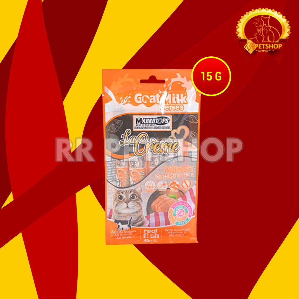 Jual Markotops La Creme Cat Snack Cemilan Kucing Creamy Liquid 15 Gram ...
