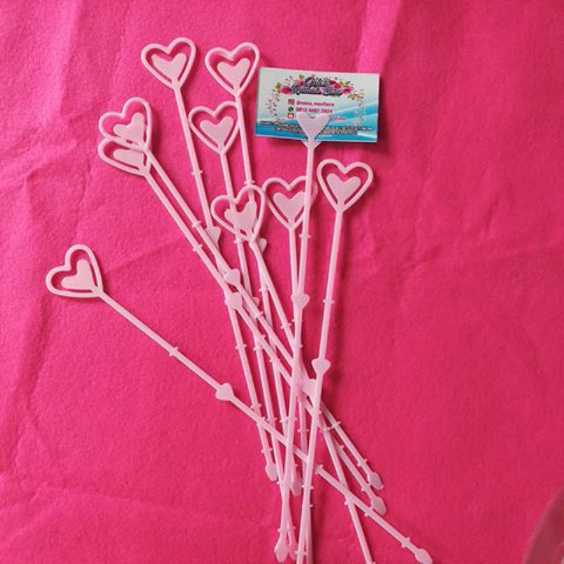 Jual Stick kartu / stick bunga utk hand buket love pink ( SK 003 ...