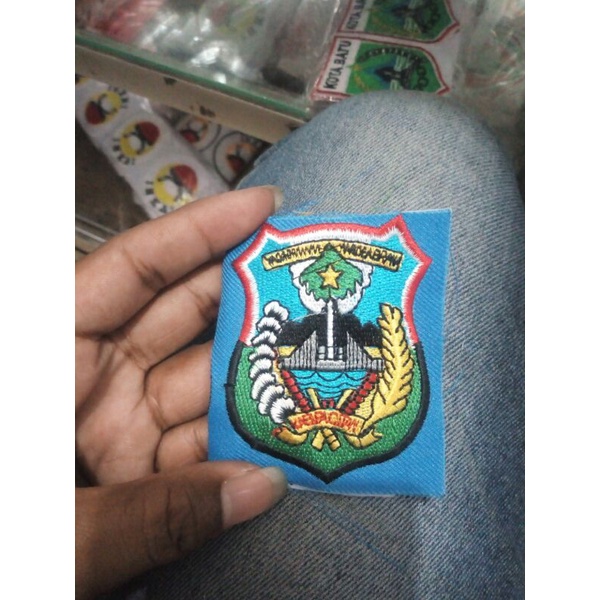 Jual bed pacitan logo pacitan badge kabupaten pacitan logo bordir pns ...