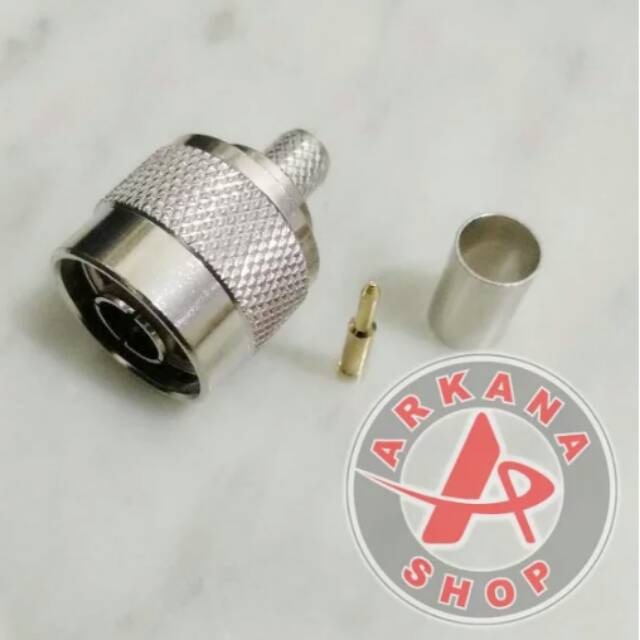 Jual KONEKTOR CONNECTOR N MALE TO RG6 RG 6 CRIMPING | Shopee Indonesia