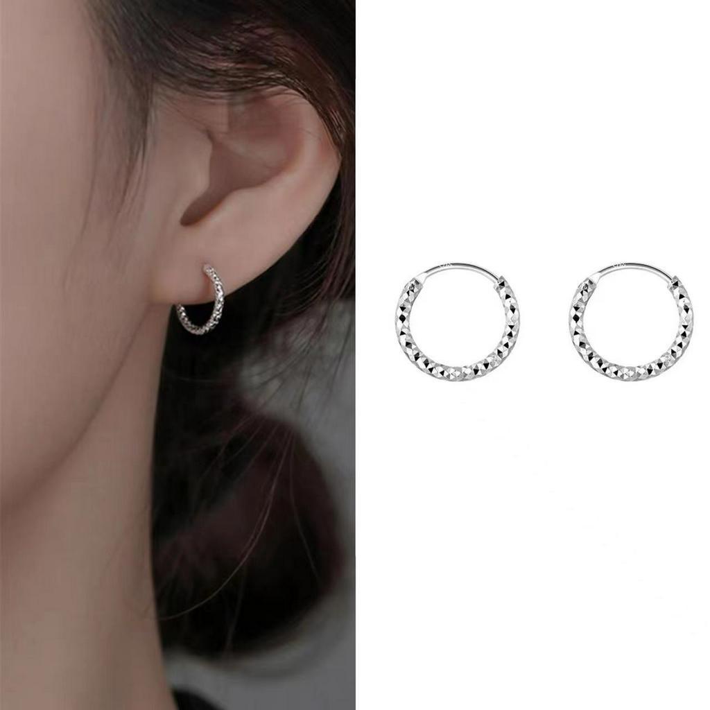 Jual Anting Wanita Bulat Lapis silver Anting Hoops Cantik Lucky Fashion ...