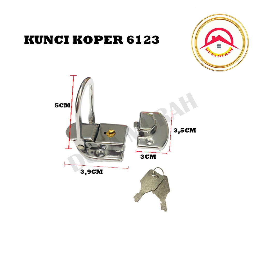 Jual Kunci koper box Kunci peti dgn mata kunci Hardcase koper Kaitan ...