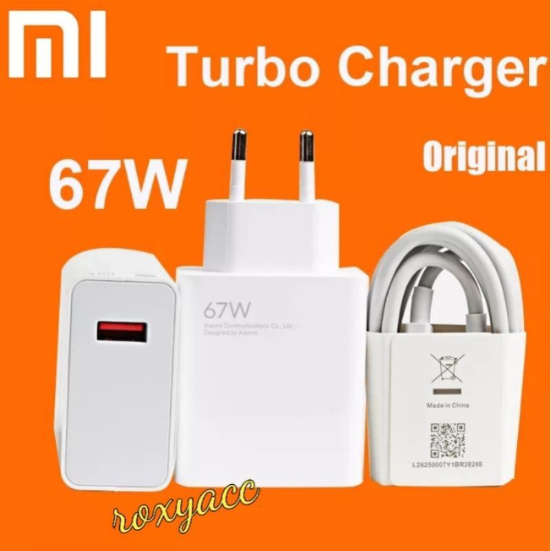 Jual charger poco F4 F5 5G turbo fast charging 67 Watt ORI casan kabel ...