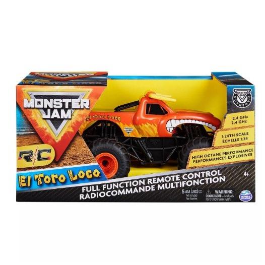 Jual Mainan Monster Jam- RC 1/24 Scale - El Toro Loco Original Spin ...
