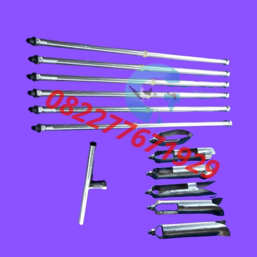 Jual Bor Tanah Lumpur Pasir 1 Set (HAND AUGER SET) Augering Tools ...