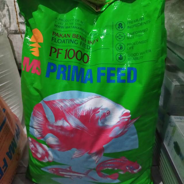 Jual PF 1000 Prima Feed Repack 1 Kg - Pakan Benih Ikan | Shopee Indonesia