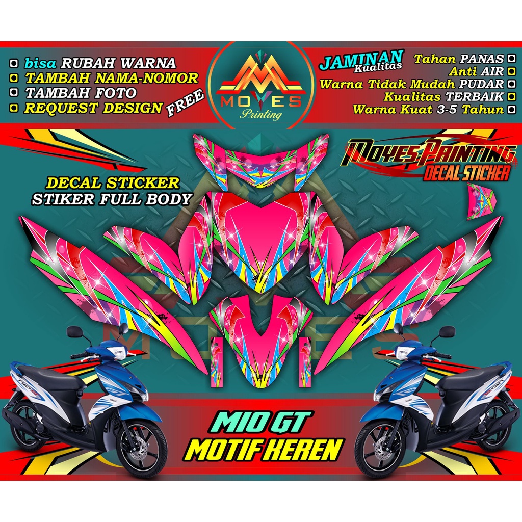 Jual decal stiker mio gt full body - decal yamaha mio gt full body ...