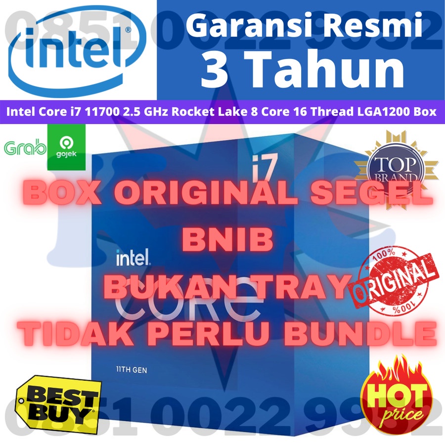 Jual INTEL PROCESSOR CORE I7 11700 2.5GHz ROCKET LAKE 8 CORE 16 THREAD ...