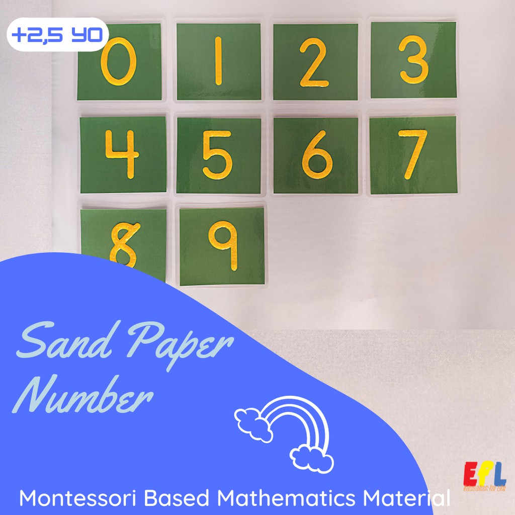 Jual Montessori SPN SandPaper Number - EFL | Shopee Indonesia