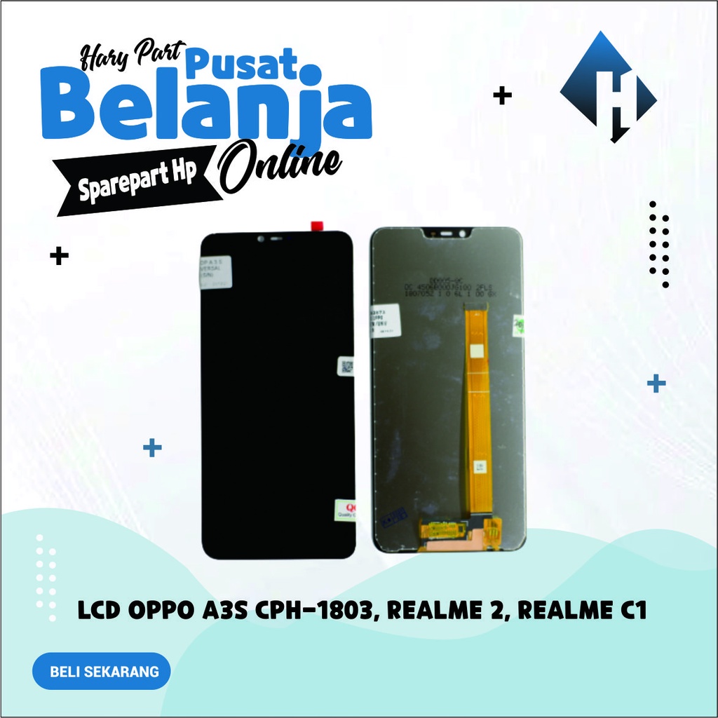Jual LCD OPPO A3S CPH-1803 / Realme 2 / Realme C1 Universal Fullset | Shopee Indonesia