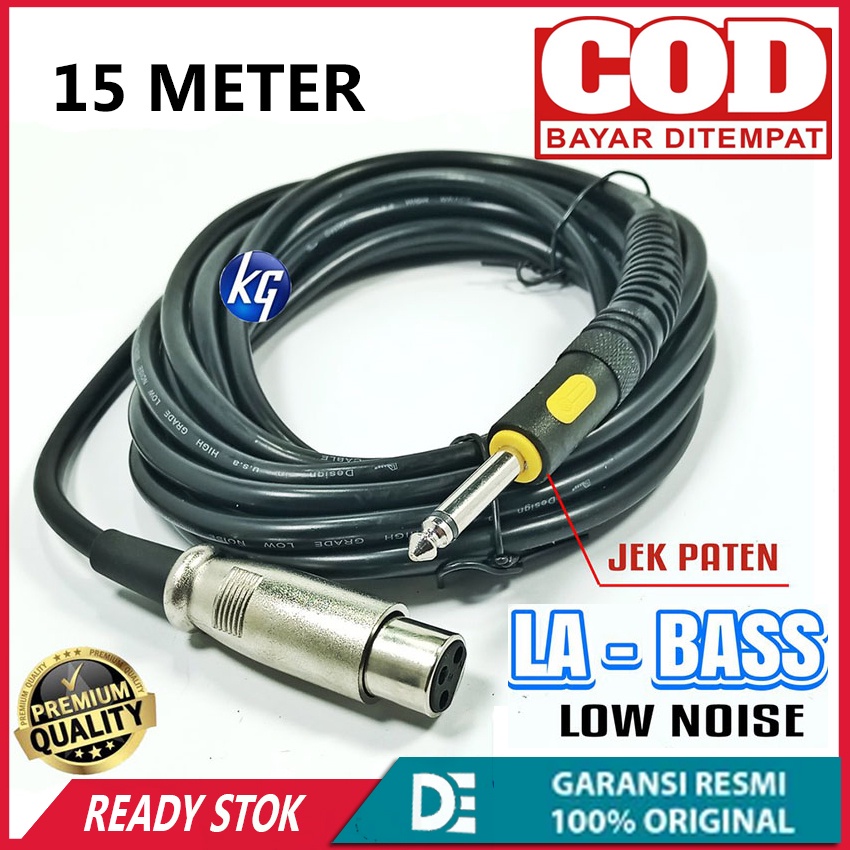 Jual Kabel Mic LA BASS PALING BAGUS Kabel Mic 15 METER HIGH QUALITY ...
