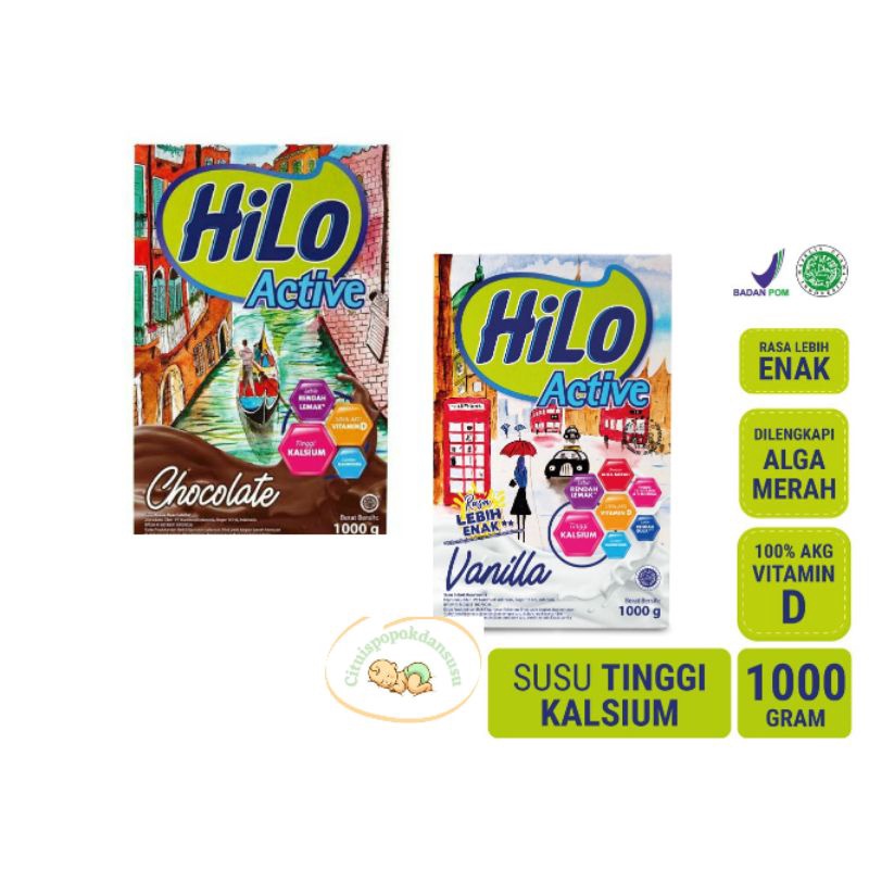 Jual Hilo Active, HiLo School, Hilo Teen kemasan 1000gr (1kg) rasa ...