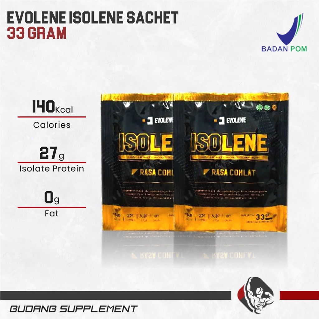 Jual Isolene Ecer 1 Sachet Evolene Original BPOM Tinggi Protein Harga ...