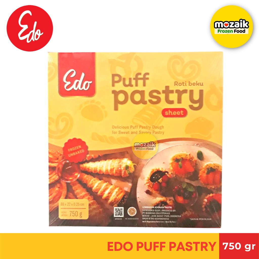 Jual Edo Danish Pastry & Puff Pastry - Pastry Sheet/Adonan Cromboloni ...