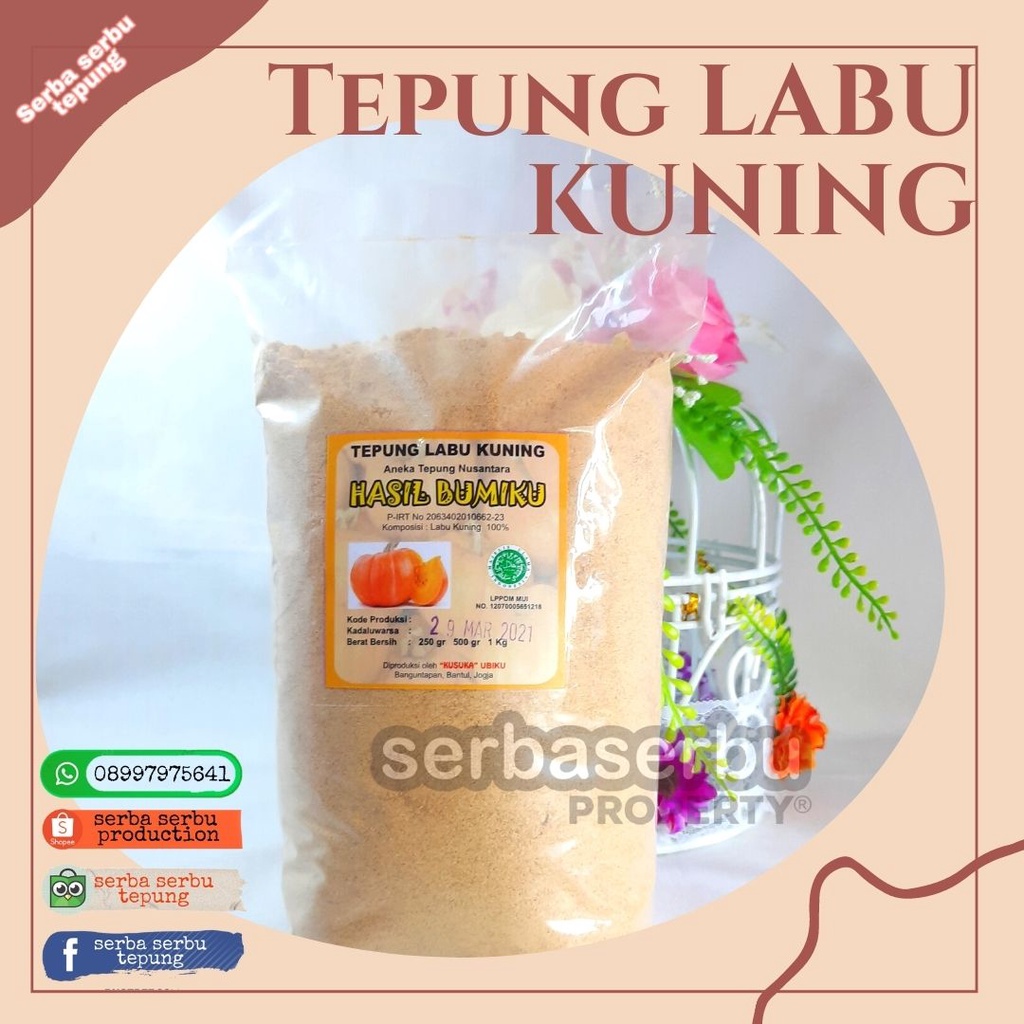 Jual Tepung Labu Kuning(1kg)|Memelihara kesehatan jantung|Tepung Free ...