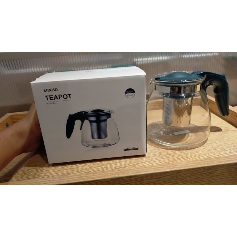 Jual Teapot 900ml teko teh miniso origina | Shopee Indonesia
