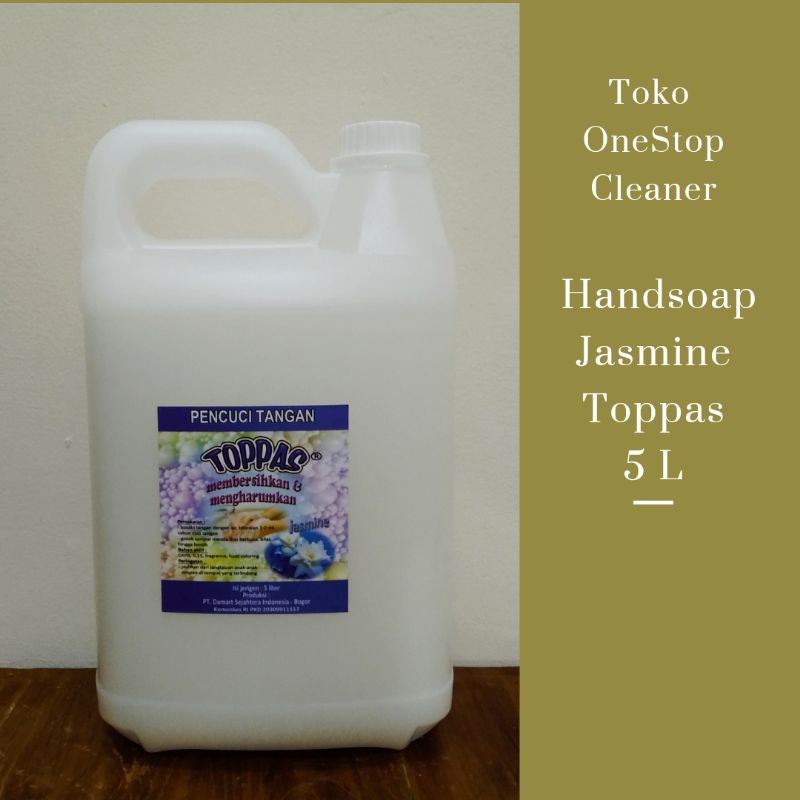 Jual Toppas Handsoap Hand Soap Sabun Cuci Tangan 5 liter | Shopee Indonesia
