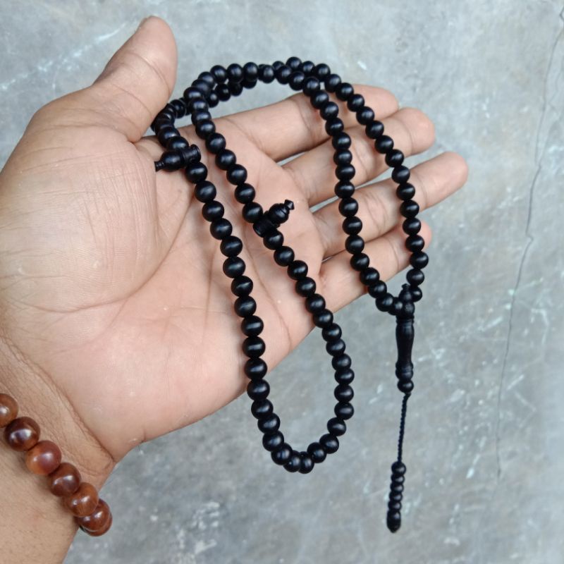 Jual Tasbih kelor hitam 6mm | tasbih kayu kelor hitam asli | tasbih ...