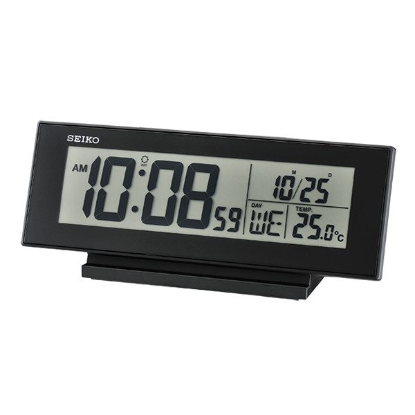 Jual JAM MEJA DIGITAL - SEIKO QHL072K - HITAM | Shopee Indonesia