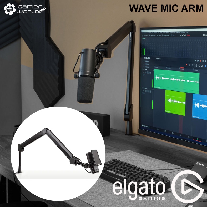 Jual elgato Wave Mic Arm / Boom Stand for Microphone | Shopee Indonesia