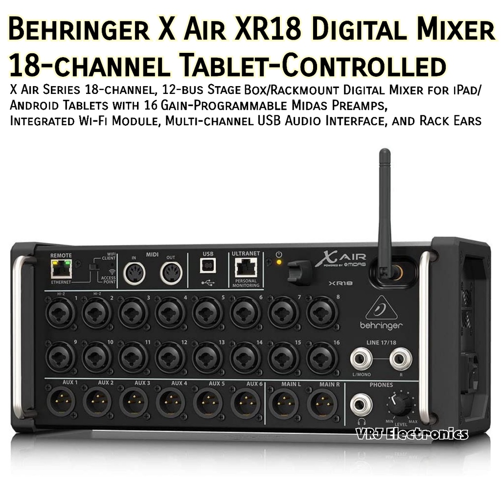 Jual Behringer X Air XR18 18-channel Tablet-Controlled Digital Mixer ...