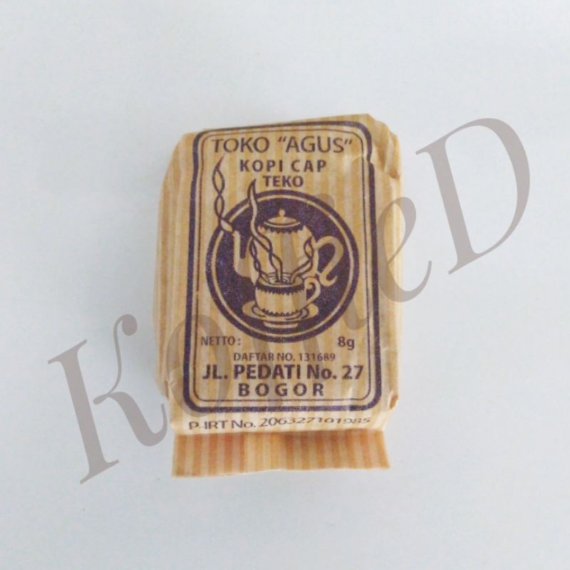 Jual Kopi Bubuk Kopi Hitam Kopi Tubruk Kopi Cap Teko TOKO AGUS Bogor 8g ...