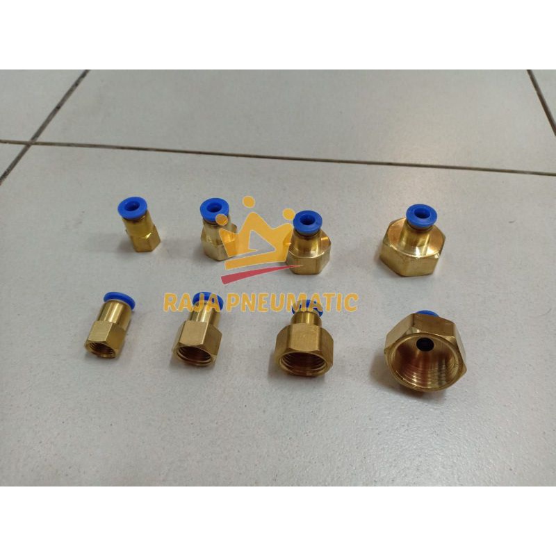 Jual FITTING NEPEL ANGIN PCF 6-02 SELANG 6MM DRAT 1/4 FEMALE | Shopee ...