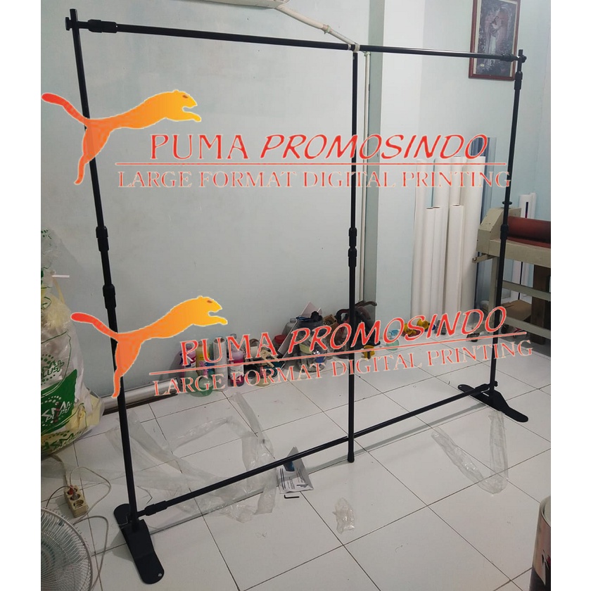 Jual BACKWALL /JUMBO BANNER STAND UK 2.4m x 3m BACKDROP/TRIPOD BANNER ...