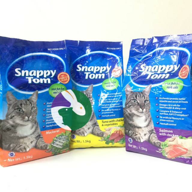 Jual SNAPPY TOM CAT FOOD 1.5kg/makanan kucing snappy tom/snappy tom cat ...