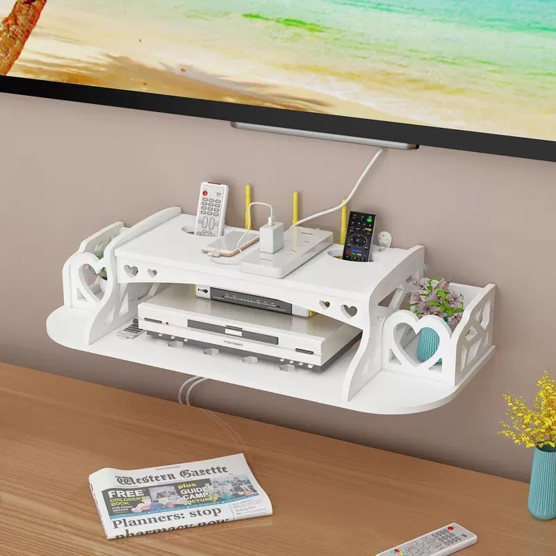 Jual rak dinding ambalan tempat wifi stb router minimalis | Shopee ...