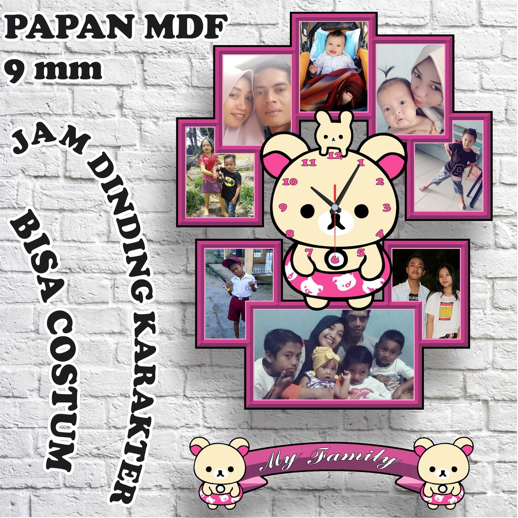 Jual Jam Dinding Karakter Rilakkuma | Shopee Indonesia