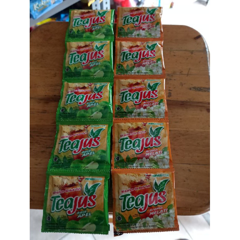 Jual Tea Jus Sachet Varians Rasa Apel Dan Melati Renceng Isi 10 Pcs ...