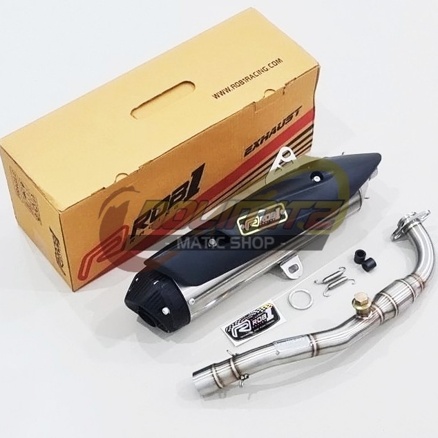 Jual Knalpot Standar Racing Power Boom ROB1 BORE UP Cup V New NMAX 2020 ...