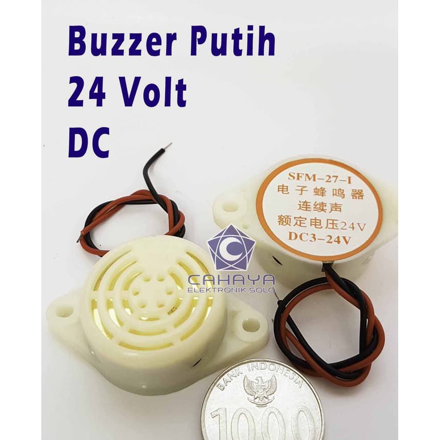 Jual Unik Buzzer Putih DC 24V Alarm 24 Volt Murah | Shopee Indonesia