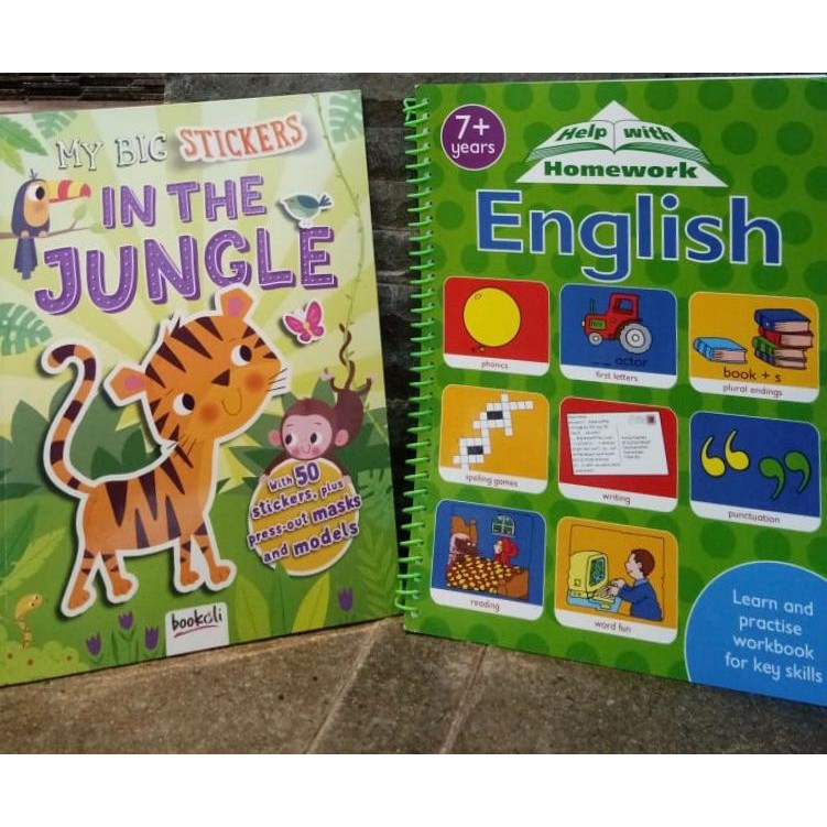 Jual My Big Stickers ( In the jungle ) & Help with homework English ( 7 ...