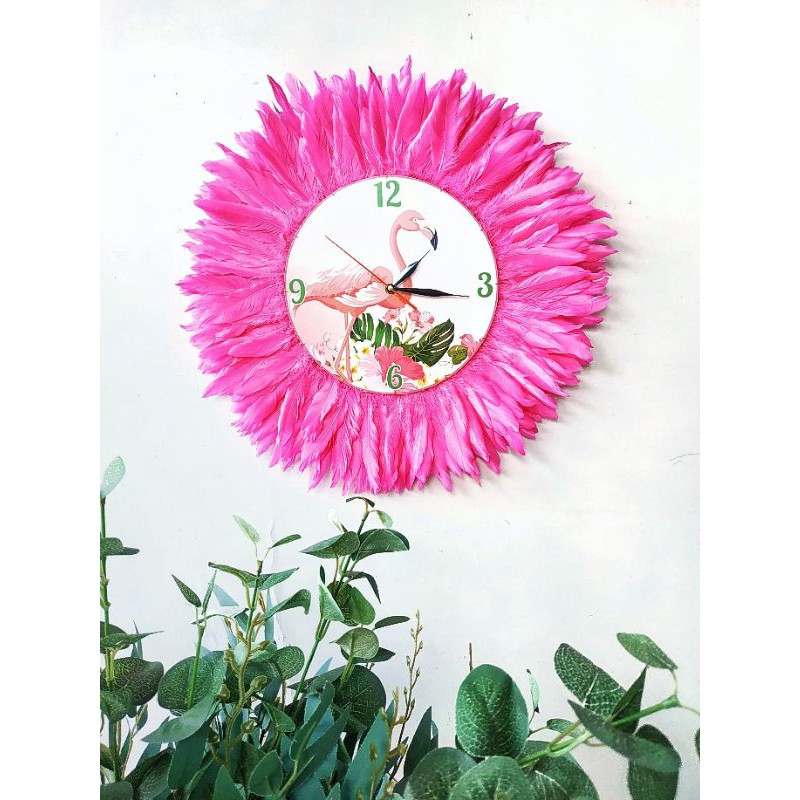 Jual Juju Clock (Jam Dinding Bulu Angsa) | Shopee Indonesia