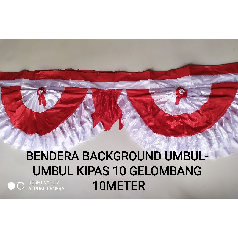 Jual Bendera Gapura Rumbai Pita Kipas Melengkung 9 Meter/ Bendera ...
